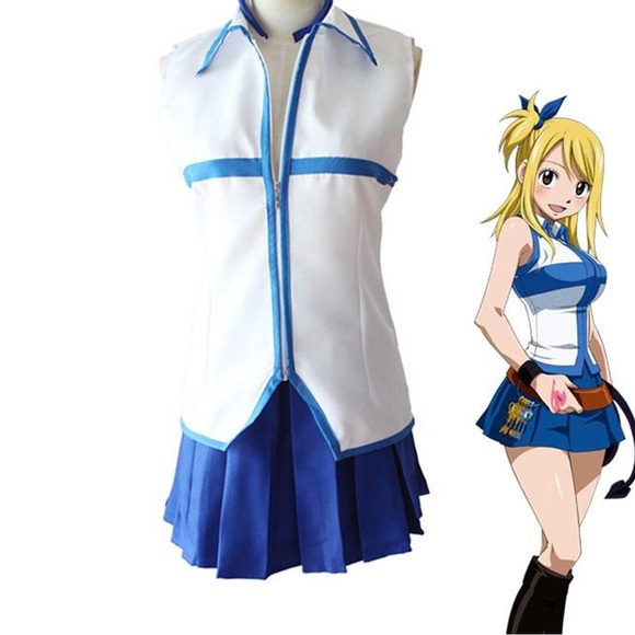 Other | Fairy Tail Anime Lucy Heartfilia Cosplay Outfit | Poshmark